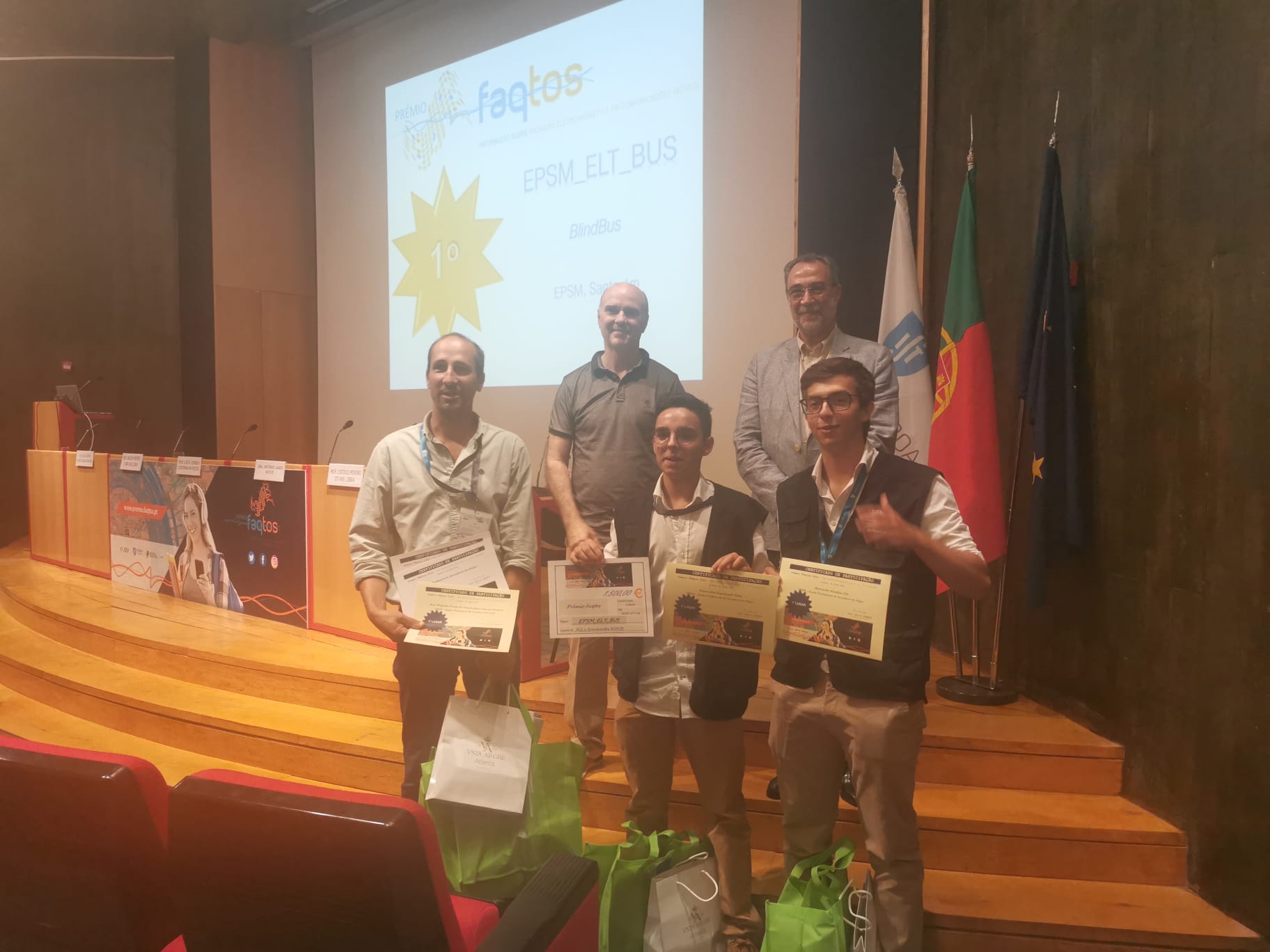 EPSM wins FAQtos Award - EPSM - Professional School of Salvaterra de Magos